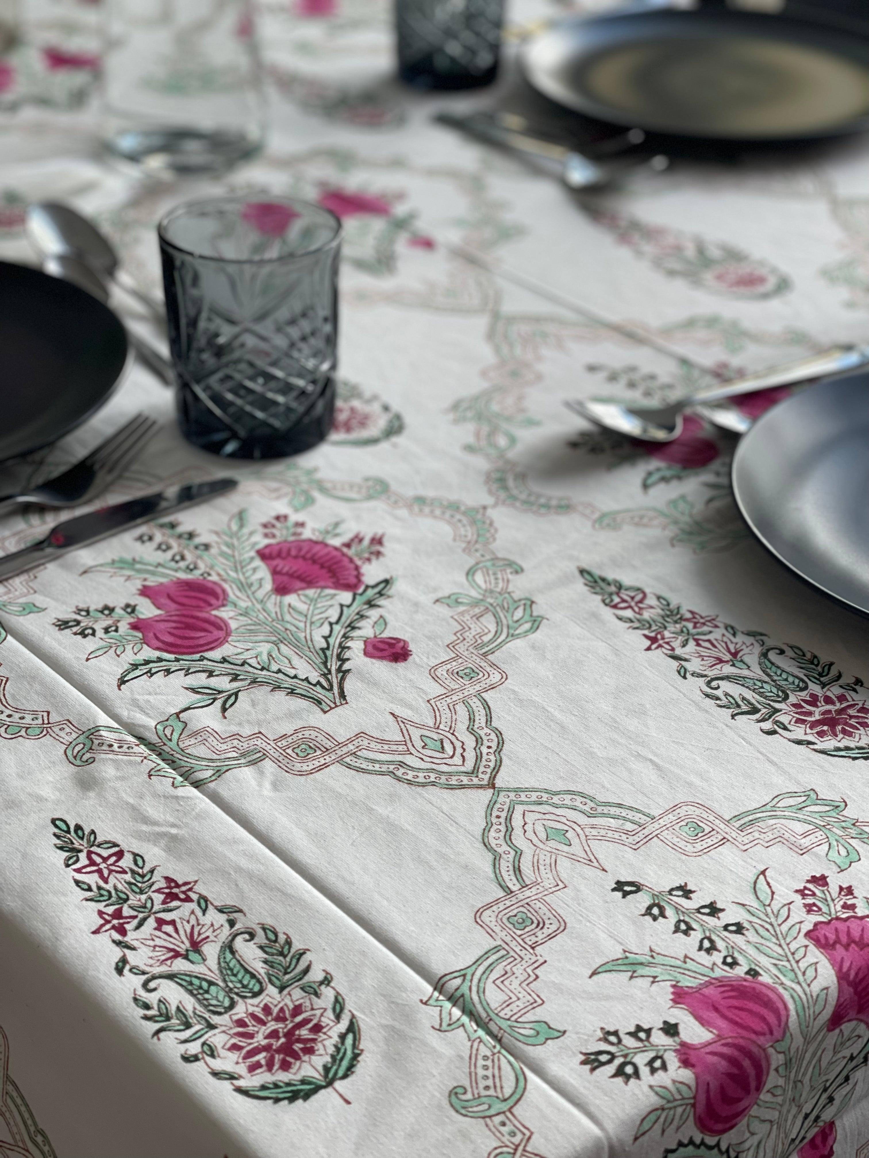 6 Seater Dining Table Covers - Printed Table Cloths Collection – Indiaverse